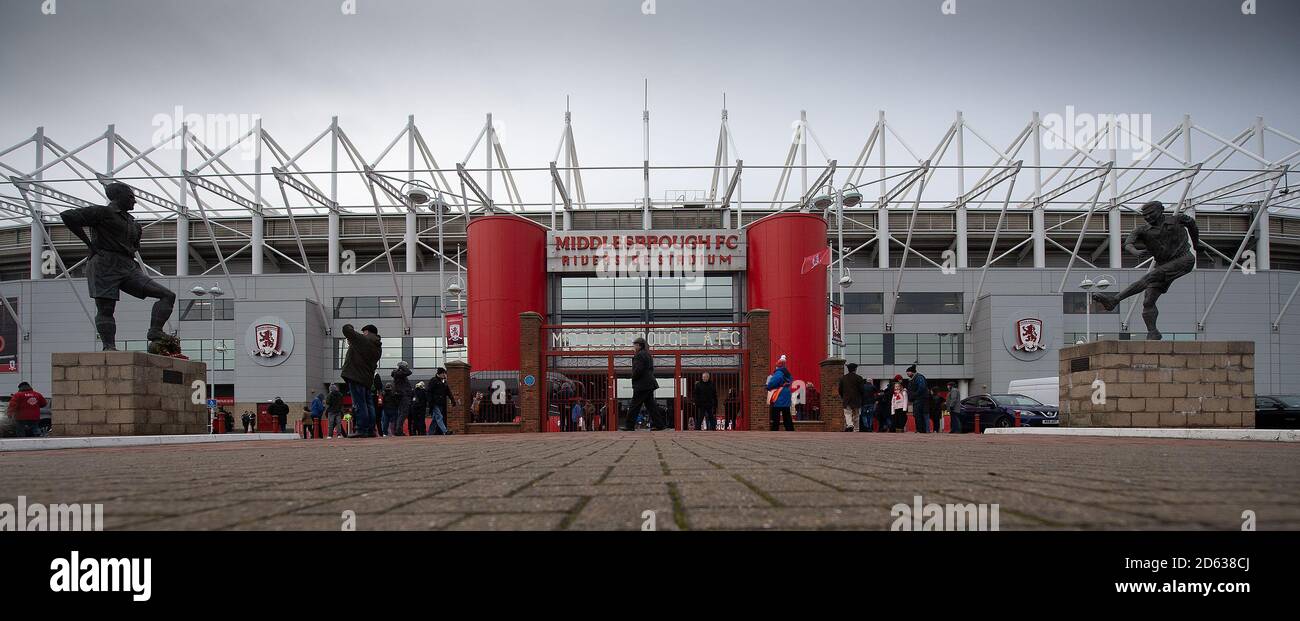 A general view of Riverside Stadium, home of Middlesbrough Stock Photo ...