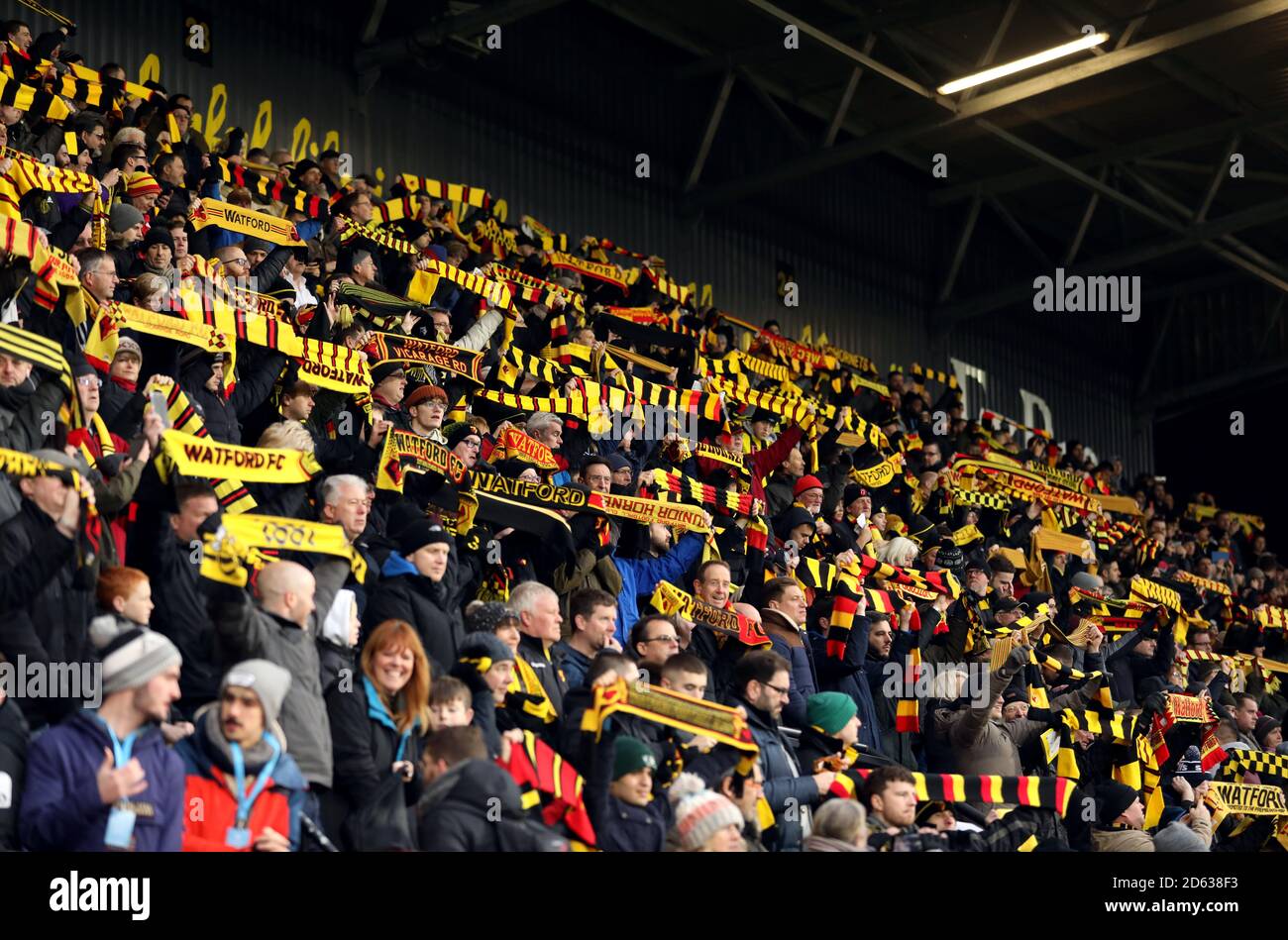 Watford fans in stands hi-res stock photography and images - Alamy
