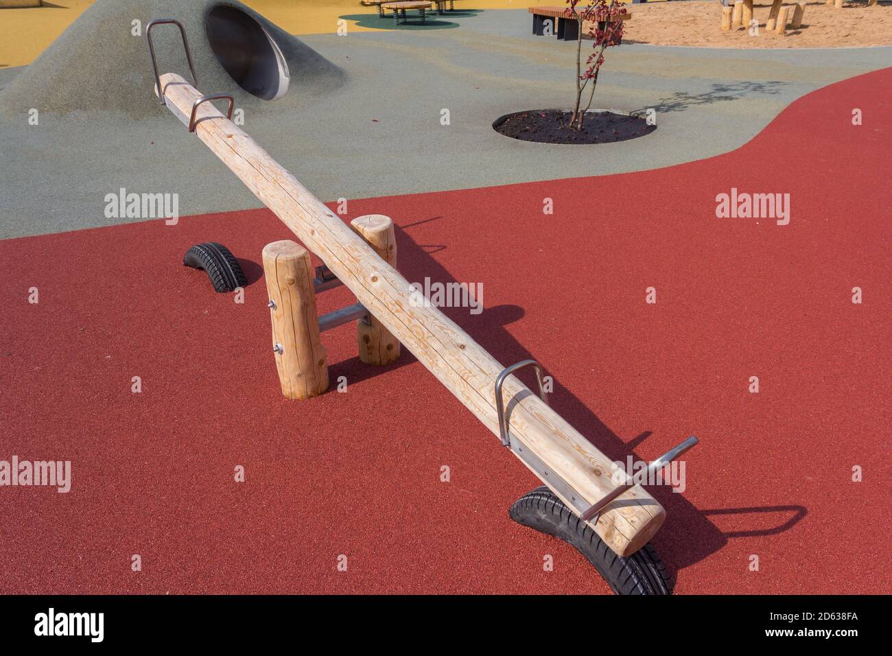 Balance beam playground hi-res stock photography and images - Alamy