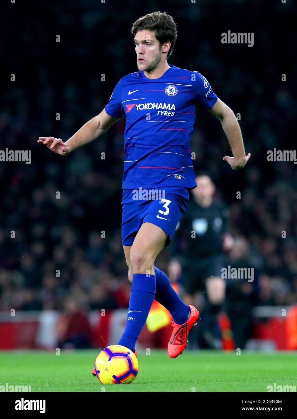 Chelsea's Marcos Alonso in action during the Premier League match at ...