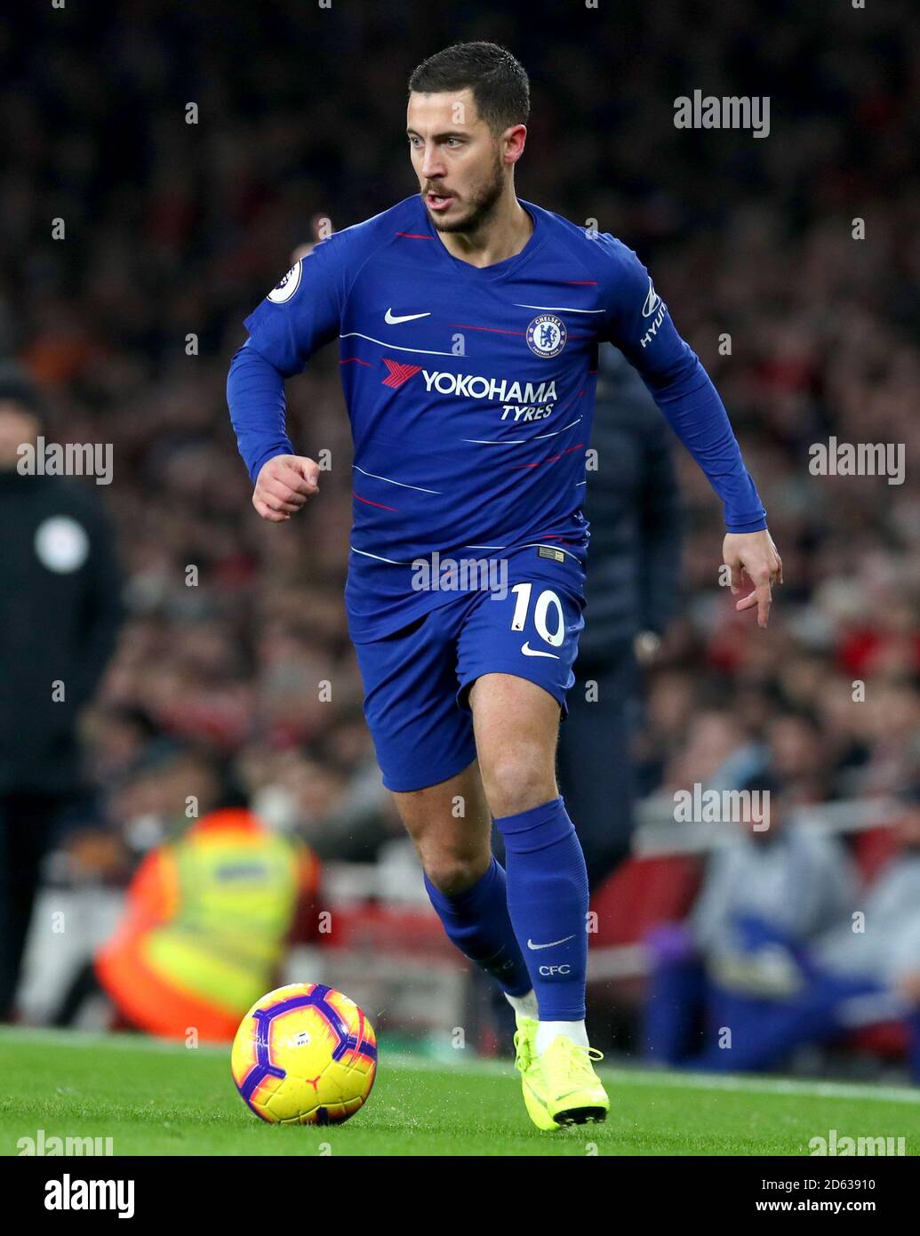 Chelsea's Eden Hazard in action during the Premier League match at ...