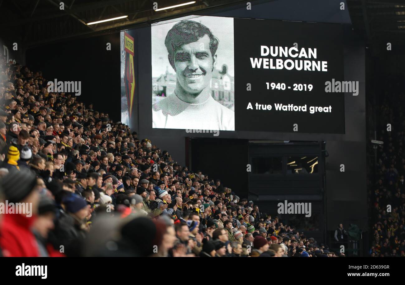 Tribute to Watford's legend Duncan Welbourne, who died at the age of 78 ...
