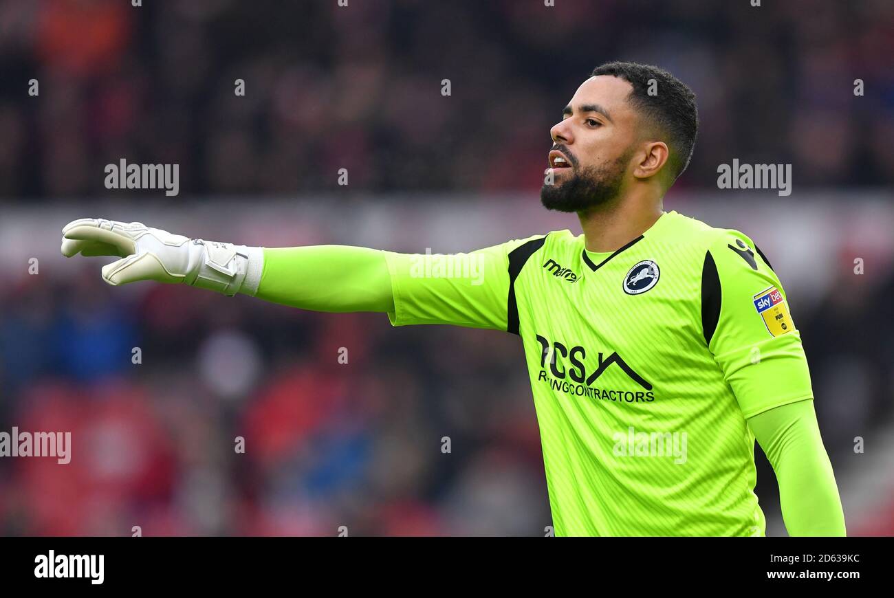 Millwall goalkeeper Jordan Archer Stock Photo - Alamy