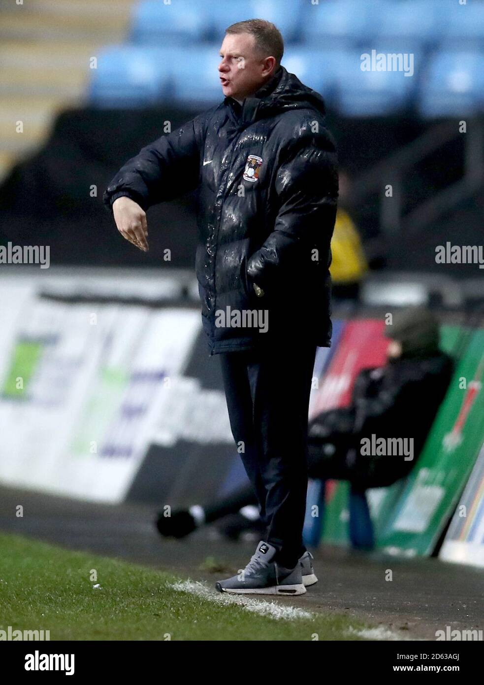 Coventry City manager Mark Robins during the Sky Bet League One match ...