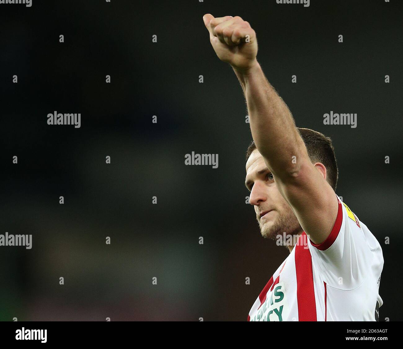 Sheffield United's Billy Sharp celebrates after the game Stock Photo ...