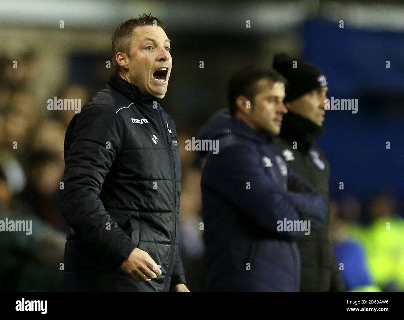 Millwall manager Neil Harris reacts on the touchline Stock Photo - Alamy