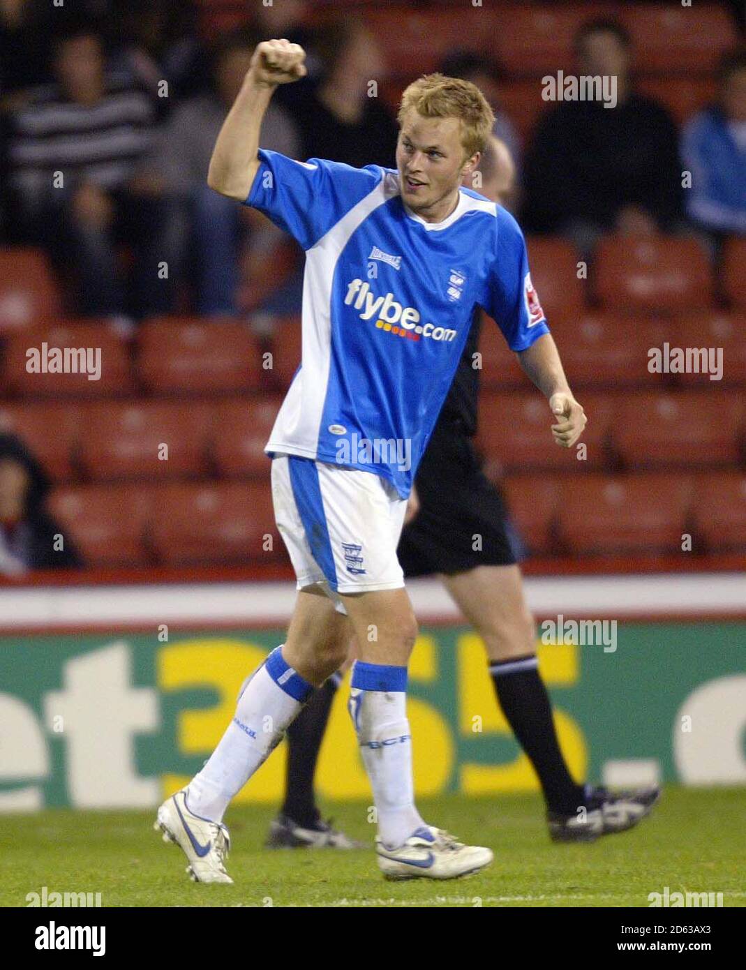 Birmingham City's Sebastian Larsson celebrates scoring the 4th goal ...