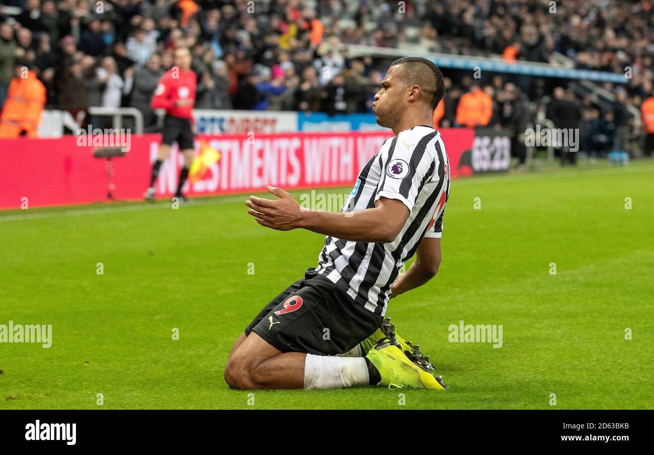 Salomon rondon celebrates scoring hi-res stock photography and images ...