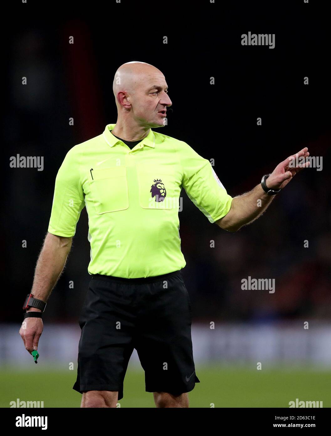 Match referee Roger East Stock Photo - Alamy