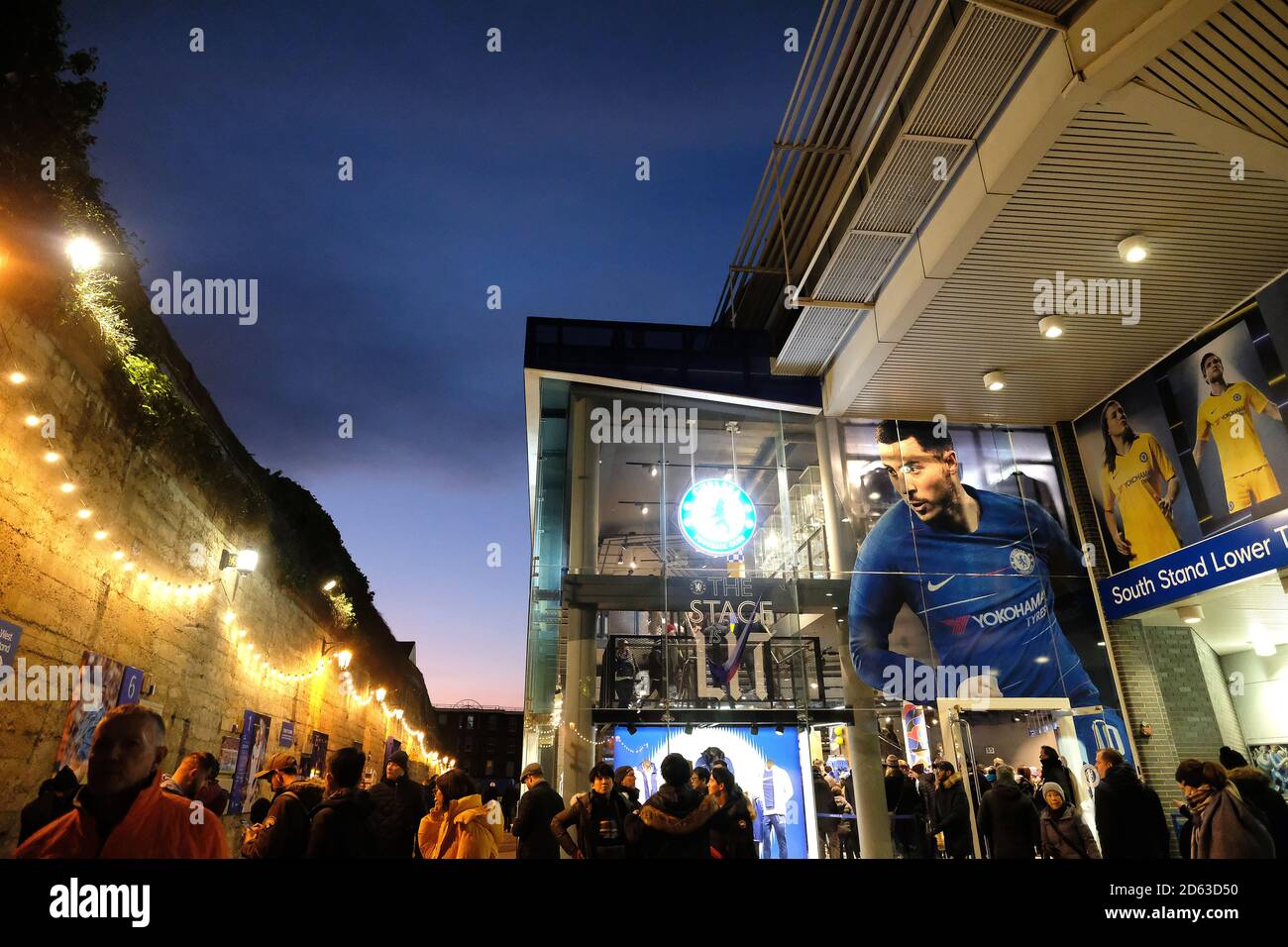 Fans outside the stadium Stock Photo - Alamy