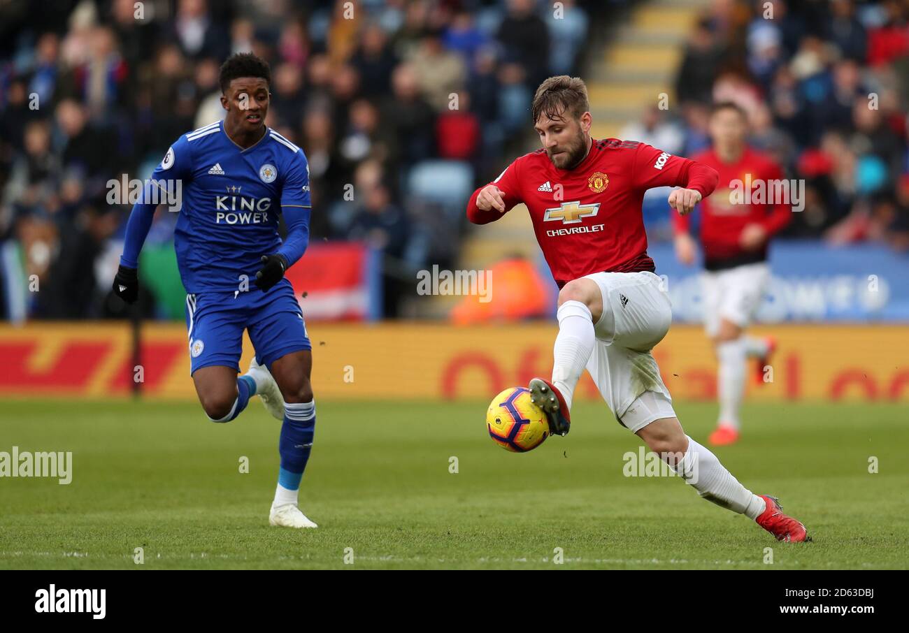 Manchester United's Luke Shaw in action Stock Photo - Alamy
