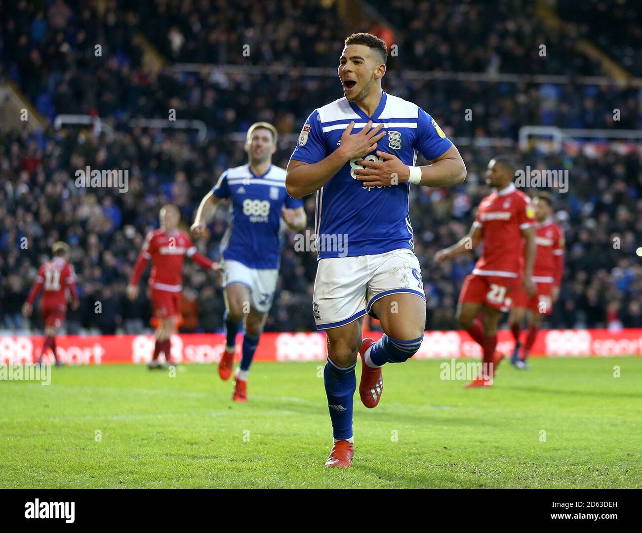 Birmingham citys che adams celebrates scoring hi-res stock photography ...