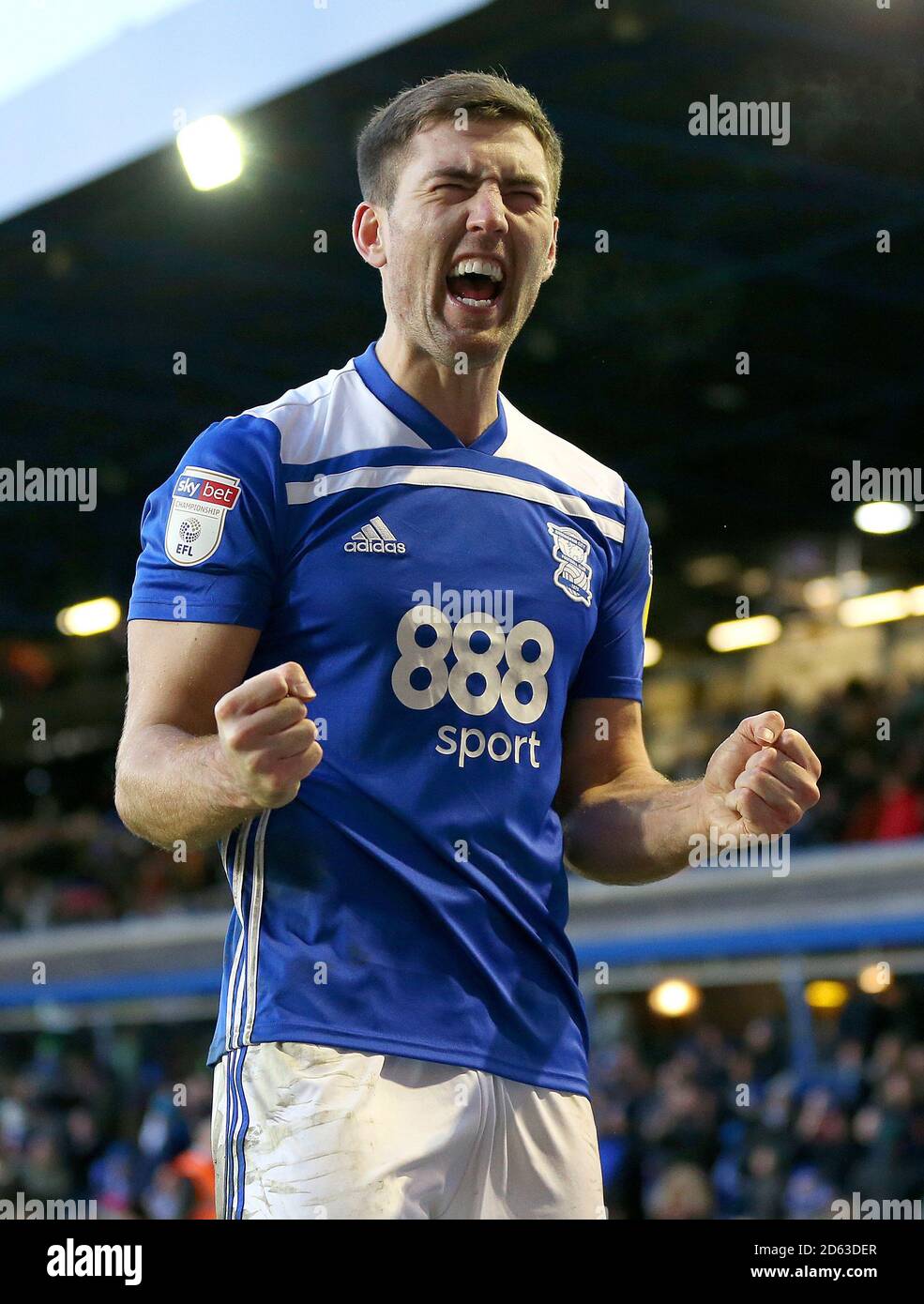 Birmingham City's Gary Gardner celebrates his side's second goal scored ...