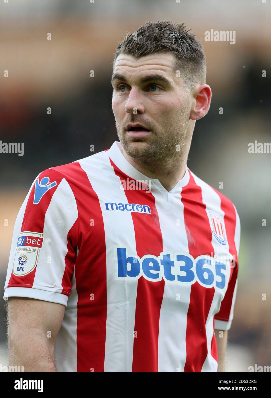 Stoke City's Sam Vokes Stock Photo - Alamy