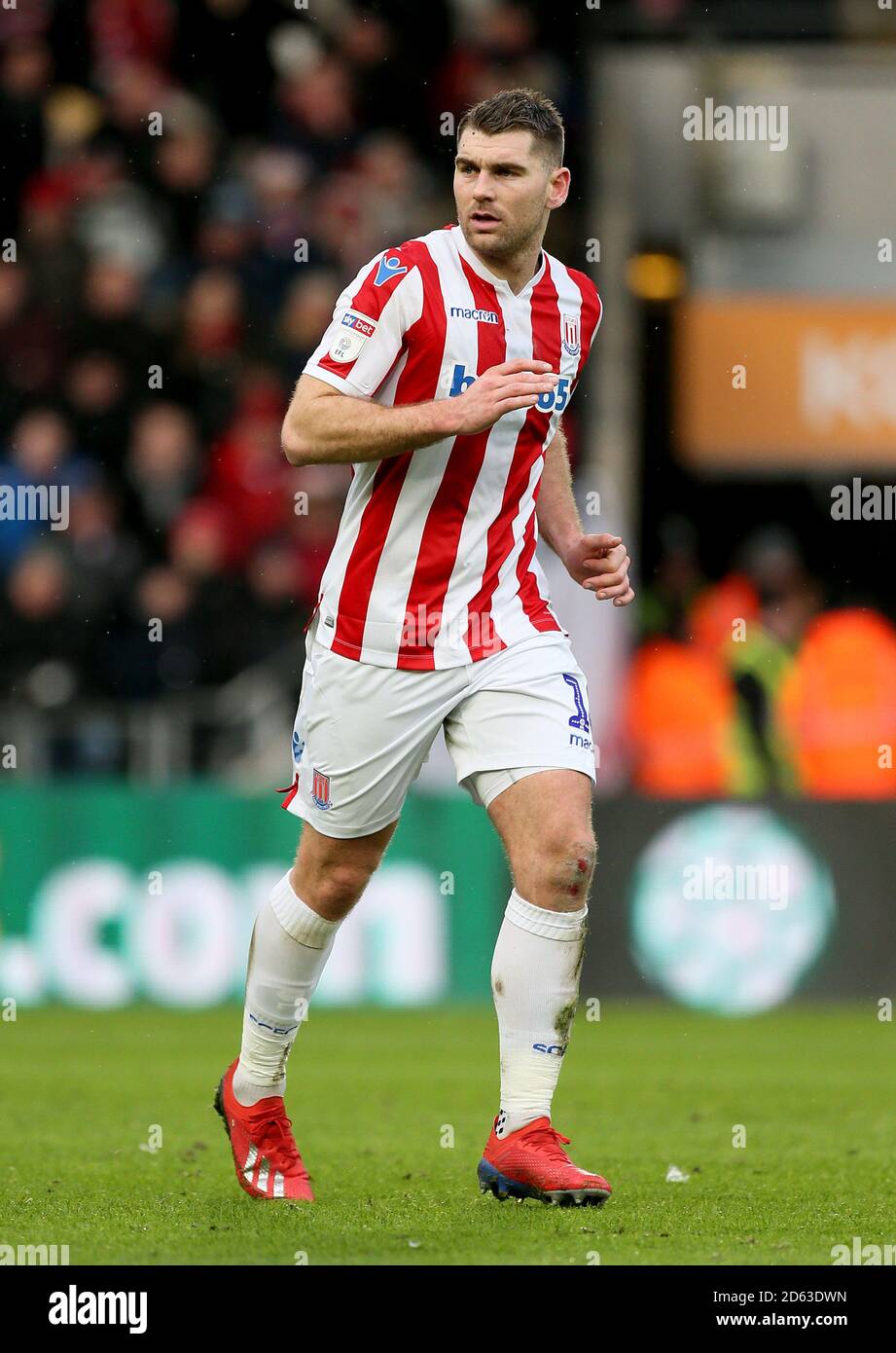 Stoke City's Sam Vokes Stock Photo - Alamy