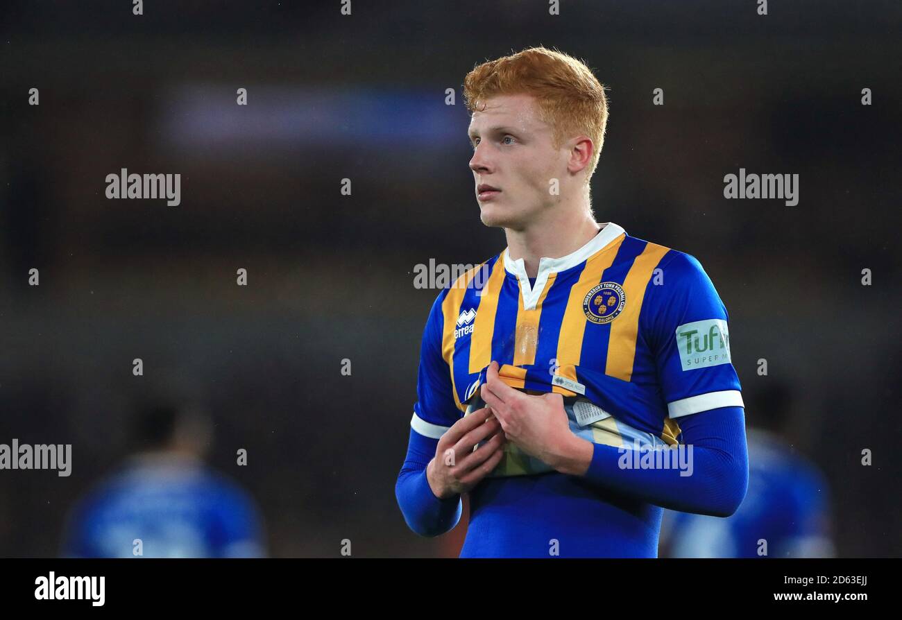Shrewsbury Town's Ryan Hayes Stock Photo - Alamy