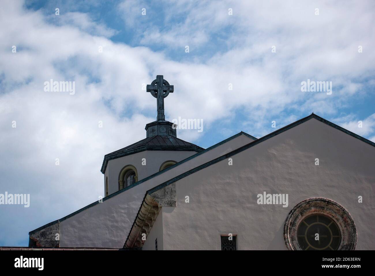 Old church in a new city of miami Stock Photo - Alamy