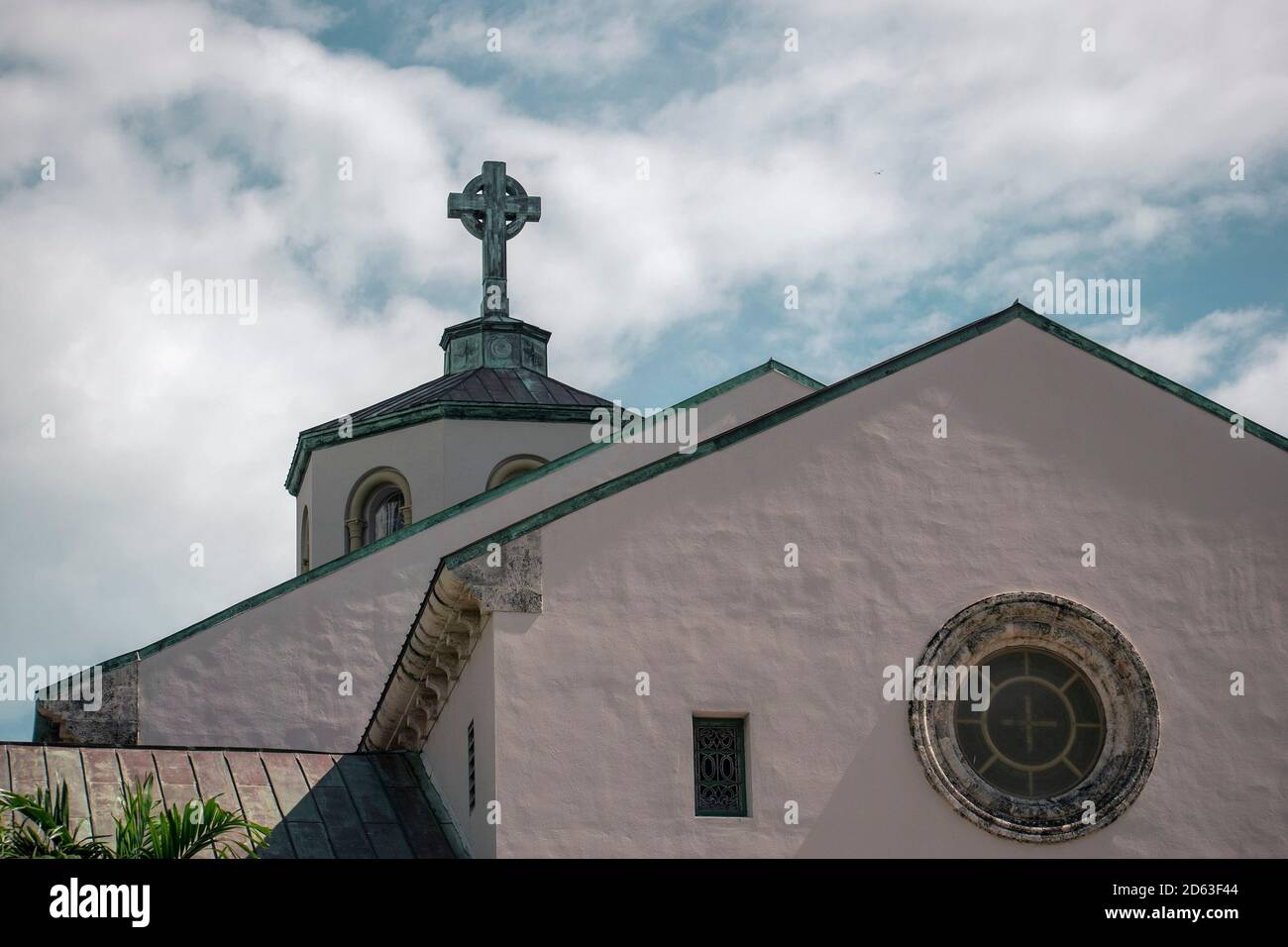 old temple in the middle of a modern city in miami Stock Photo - Alamy