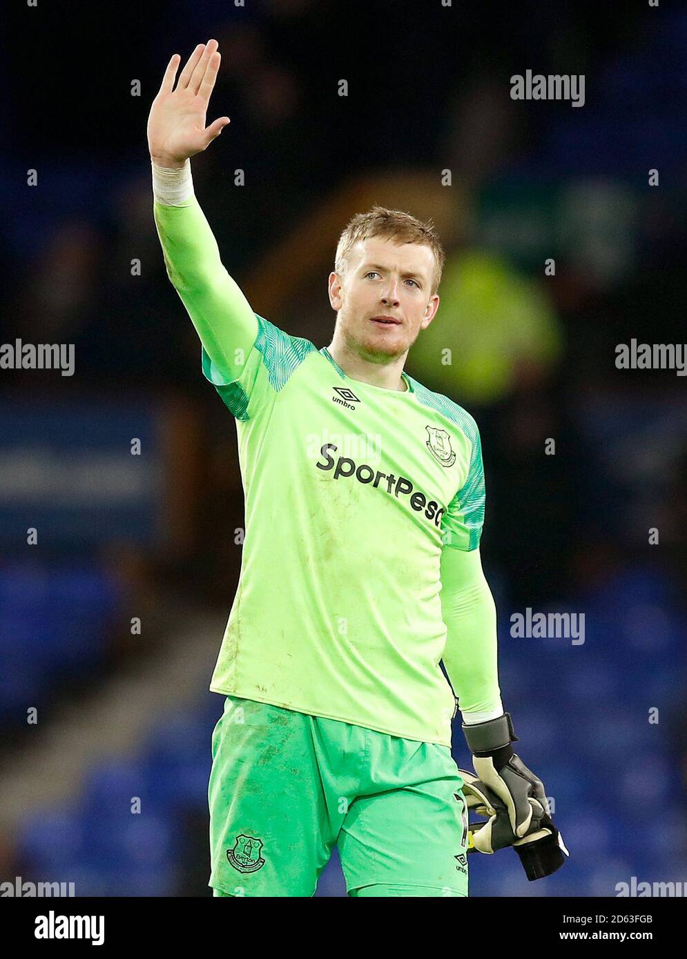 Everton goalkeeper Jordan Pickford Stock Photo - Alamy