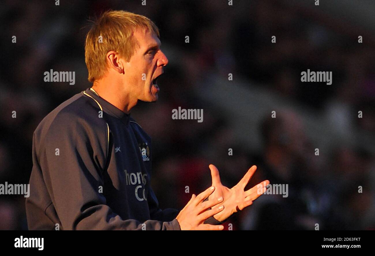 Stuart Pearce, Manchester City manager Stock Photo - Alamy