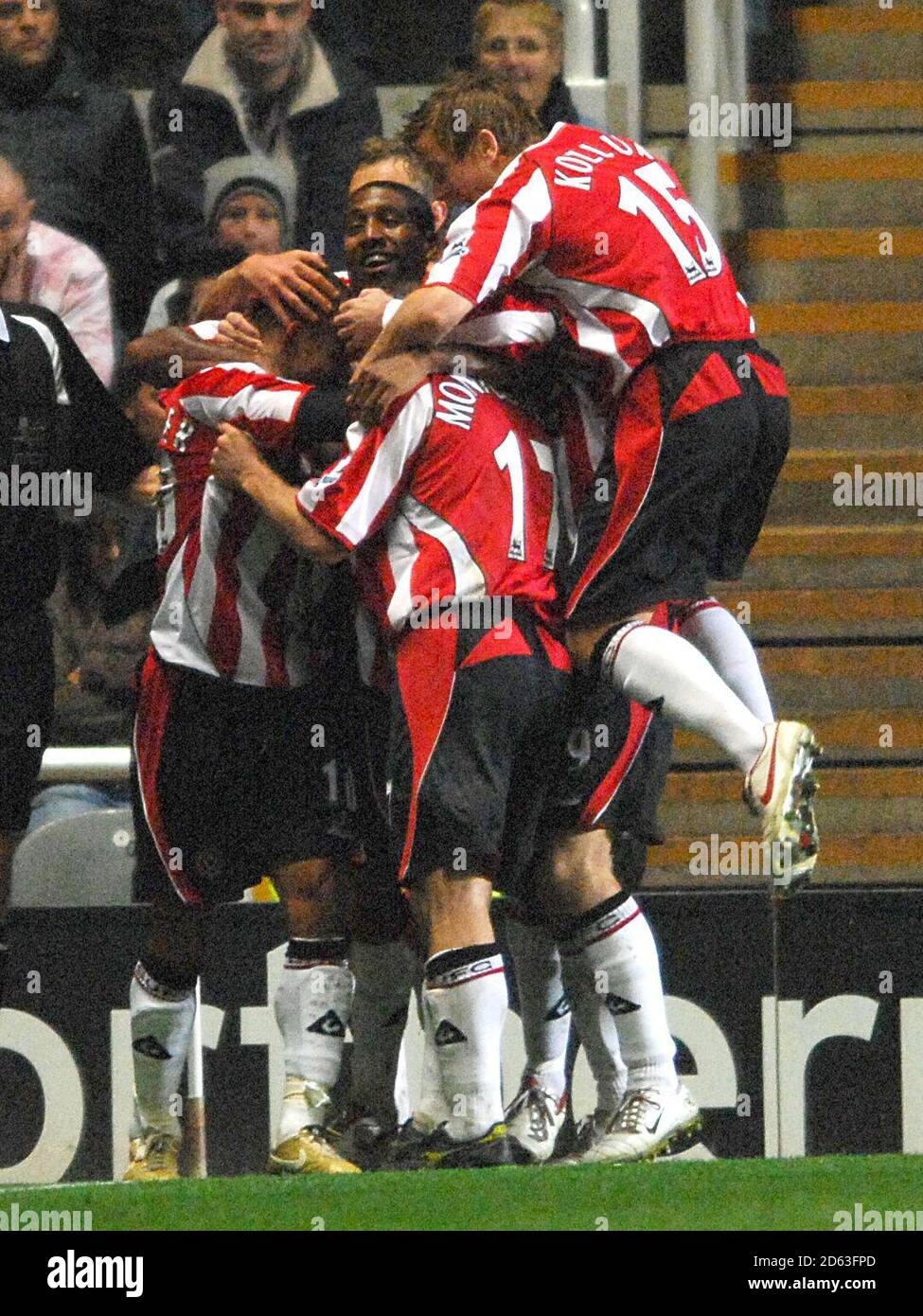 Sheffield United players celebrate Danny Webber's goal Stock Photo - Alamy