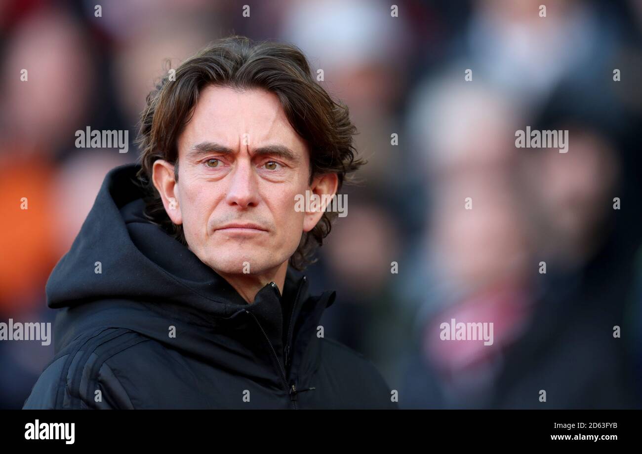 Brentford manager Thomas Frank looks on Stock Photo - Alamy