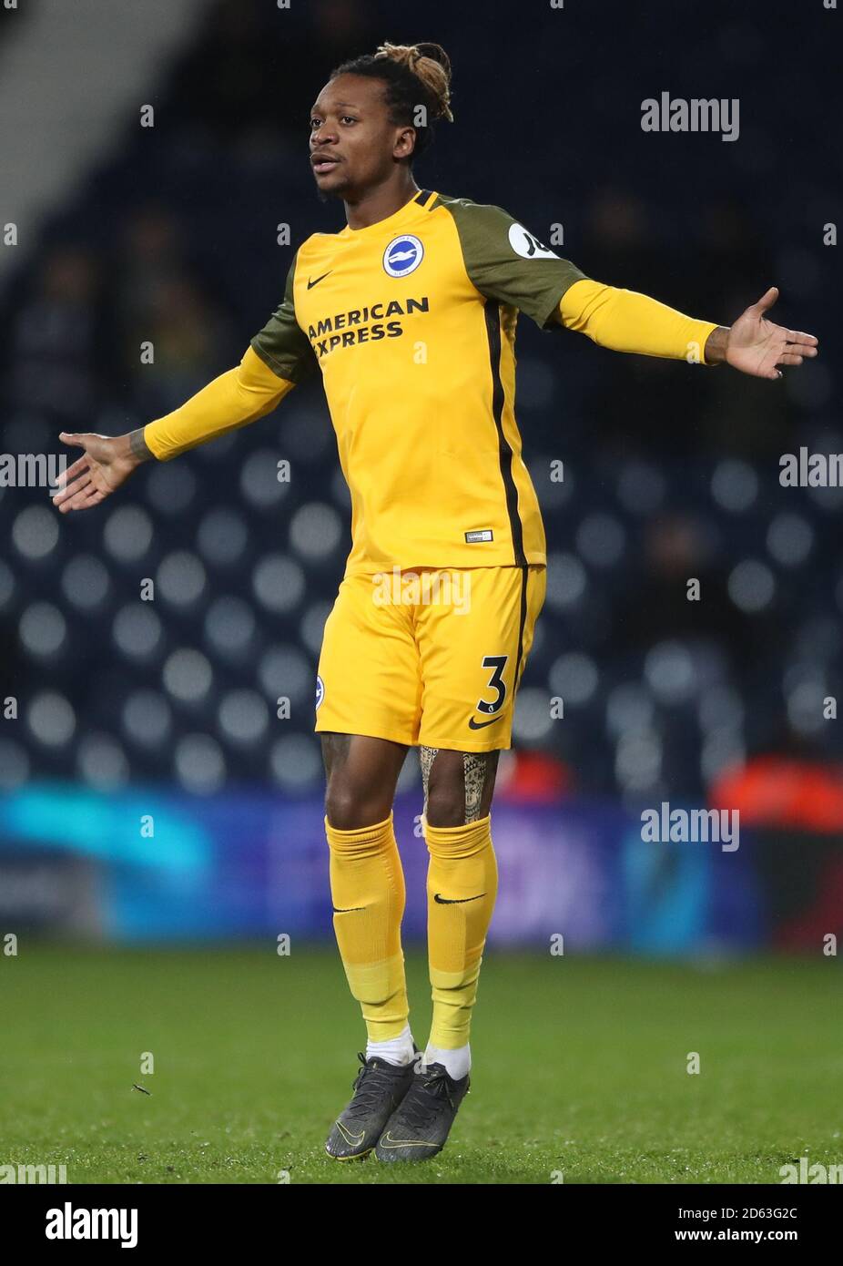 Brighton & Hove Albion's Gaetan Bong Stock Photo - Alamy