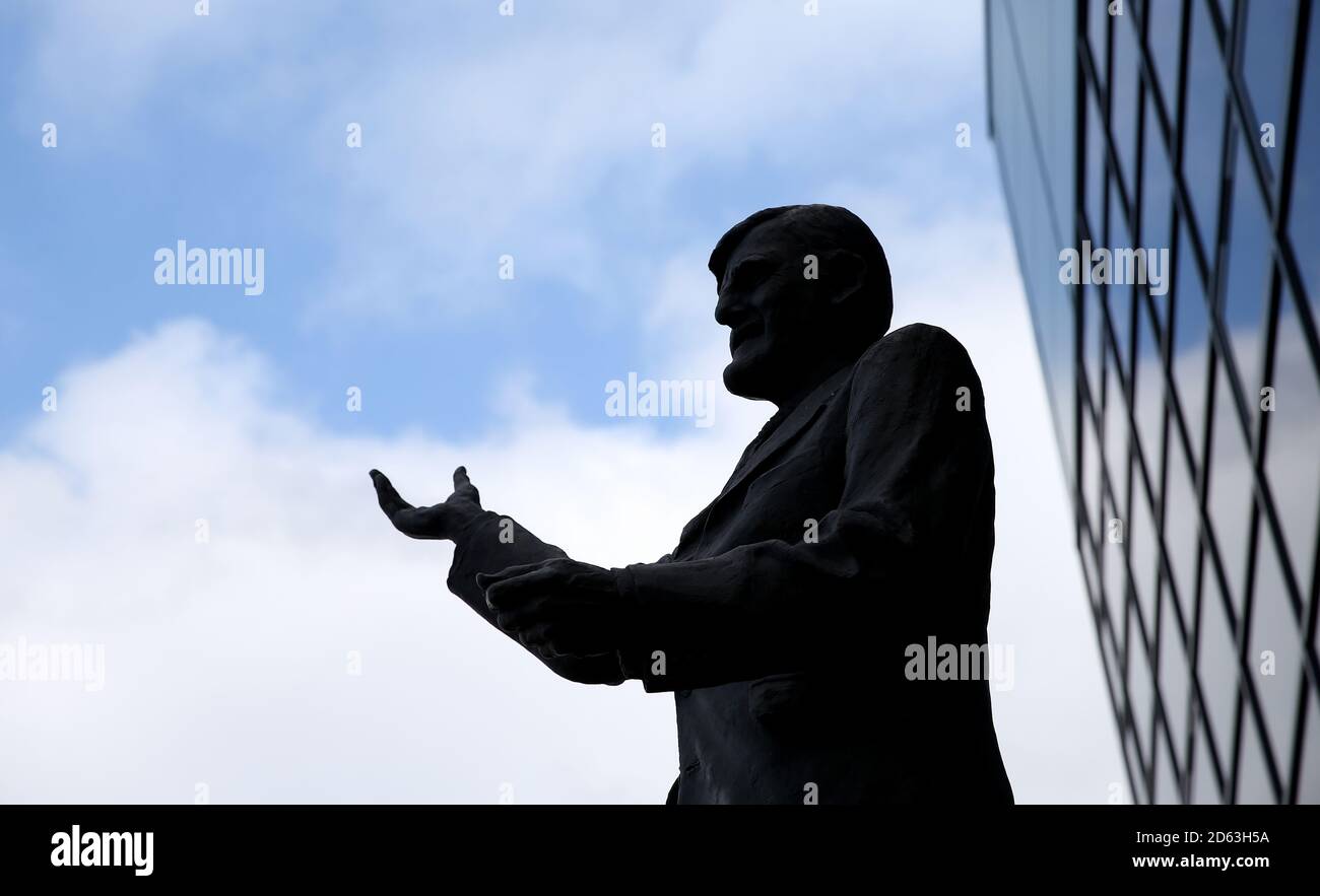 The Jimmy Hill statue outside the ground Stock Photo - Alamy