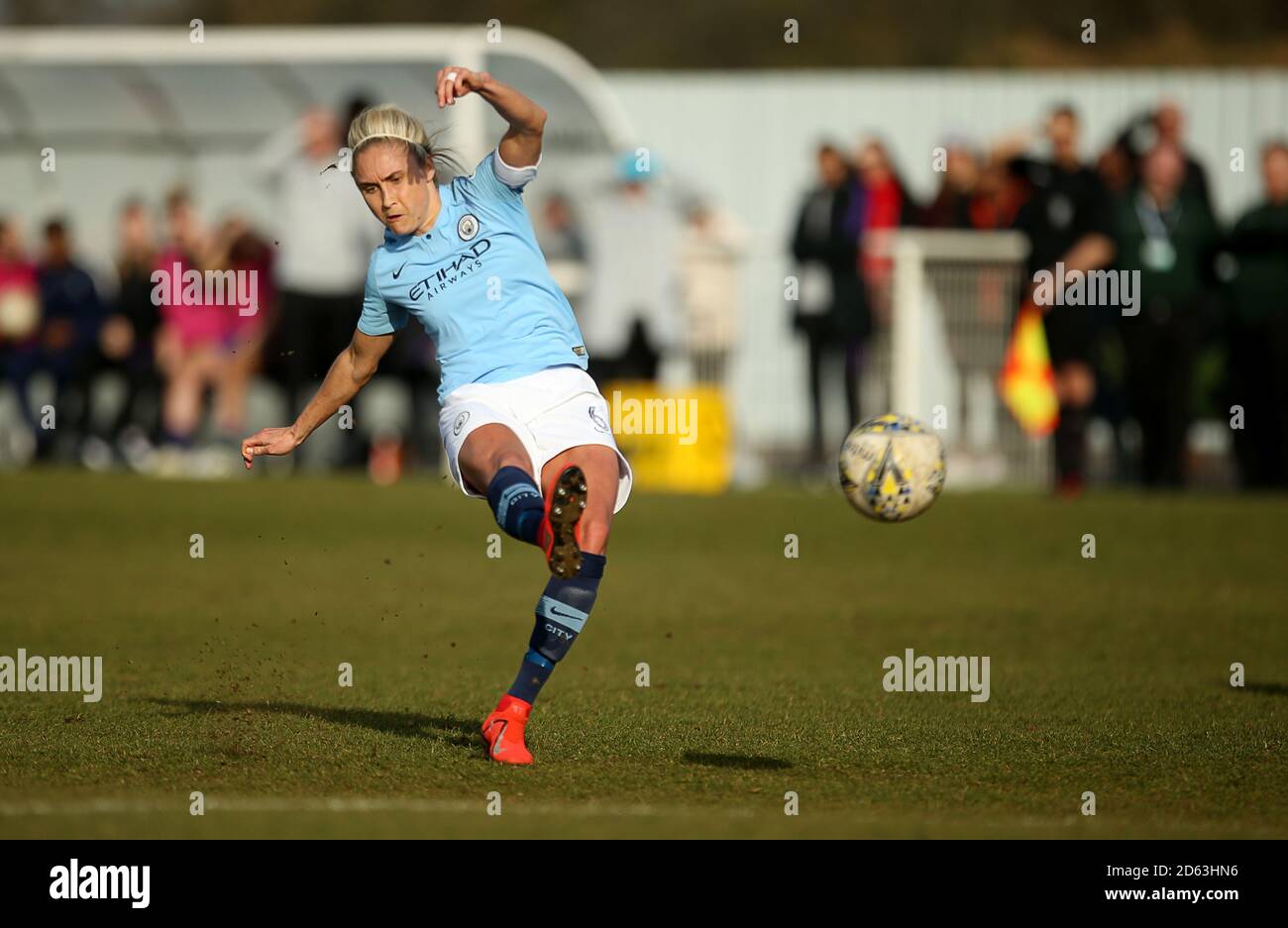Manchester City Women Steph Houghton Scores Her Sides First Goal From A