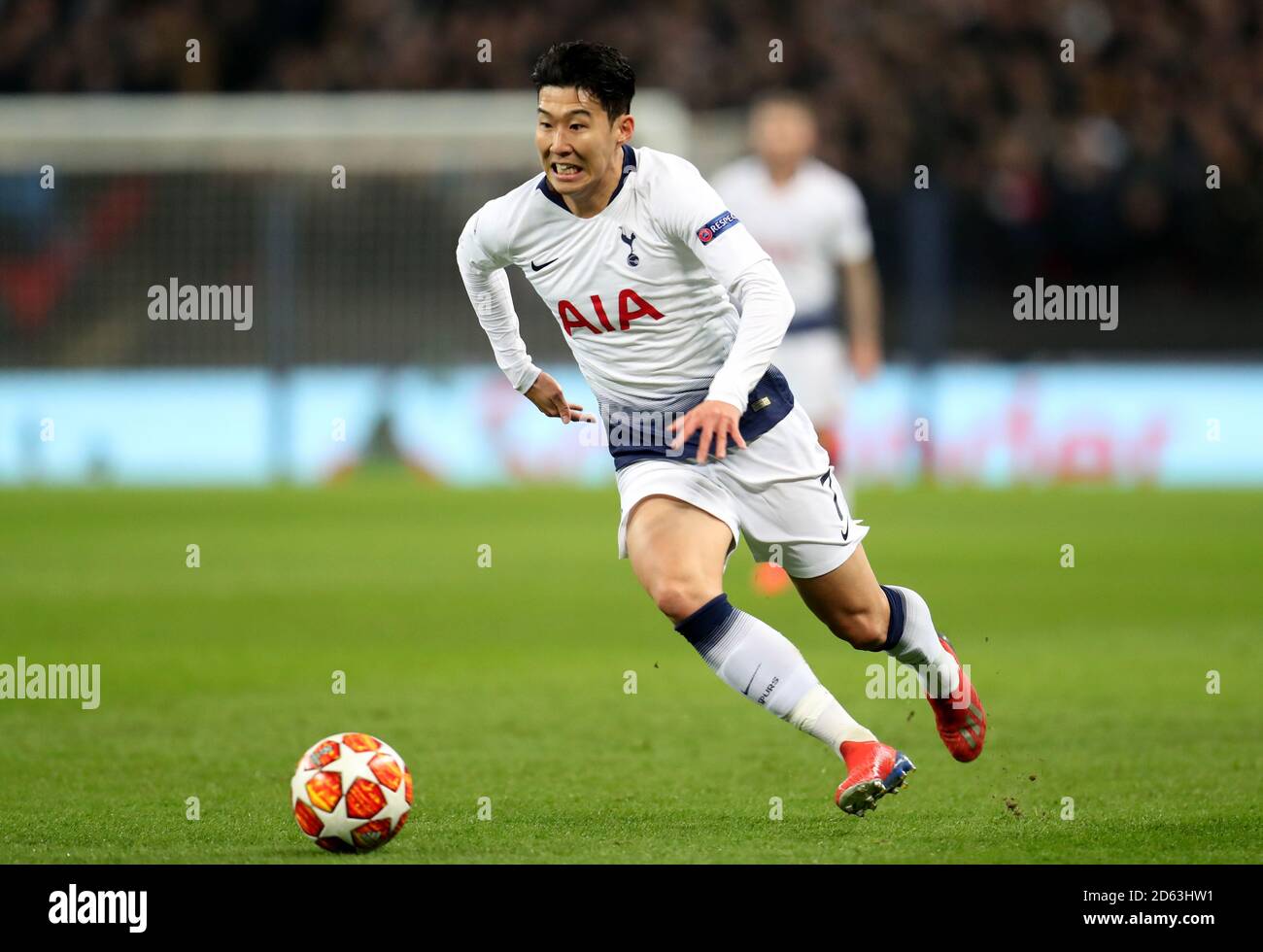 Tottenham Hotspur's Son Heung-min in action Stock Photo - Alamy