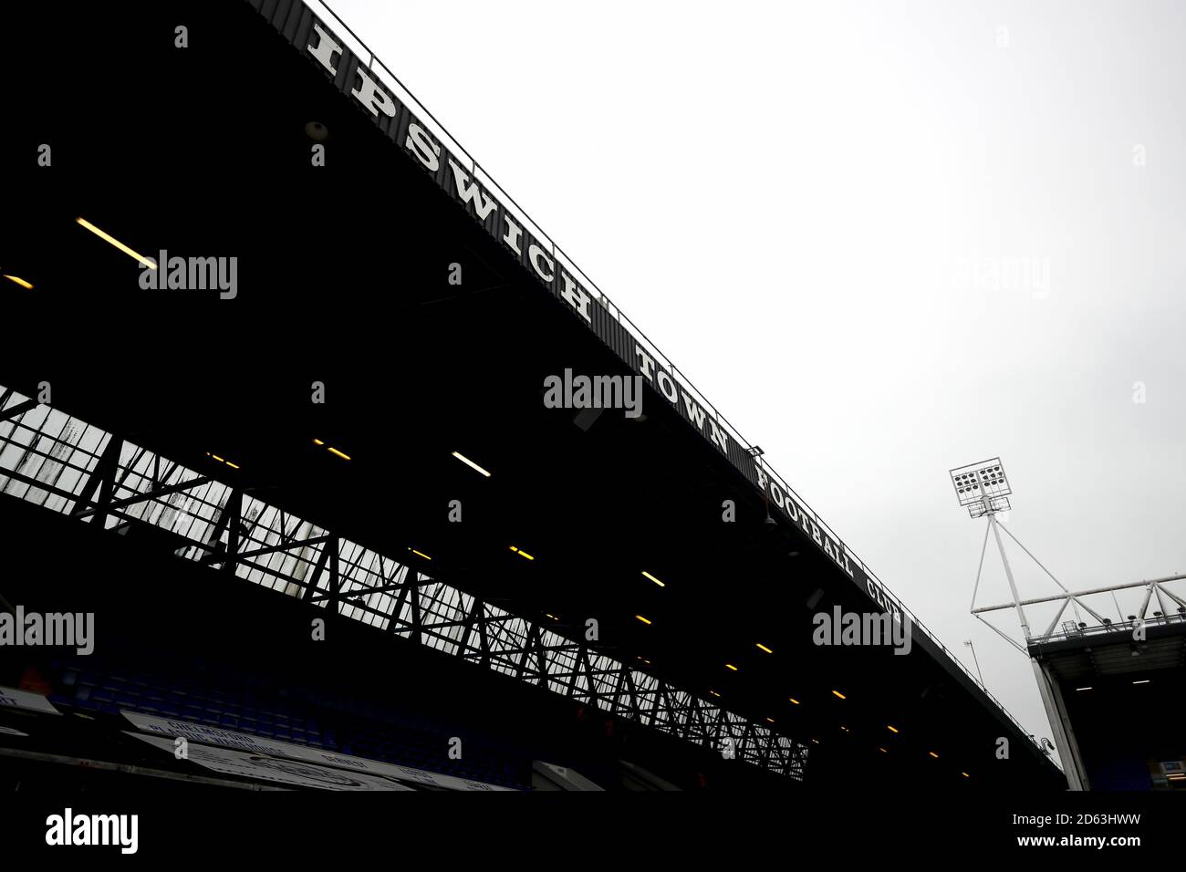 A general view of a stand at Portman Road Stock Photo - Alamy