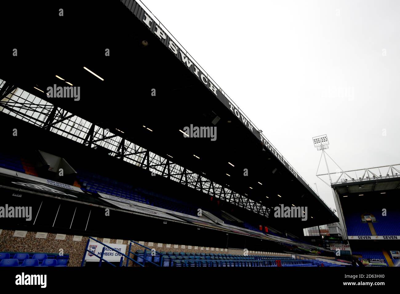 A general view of a stand at Portman Road Stock Photo - Alamy