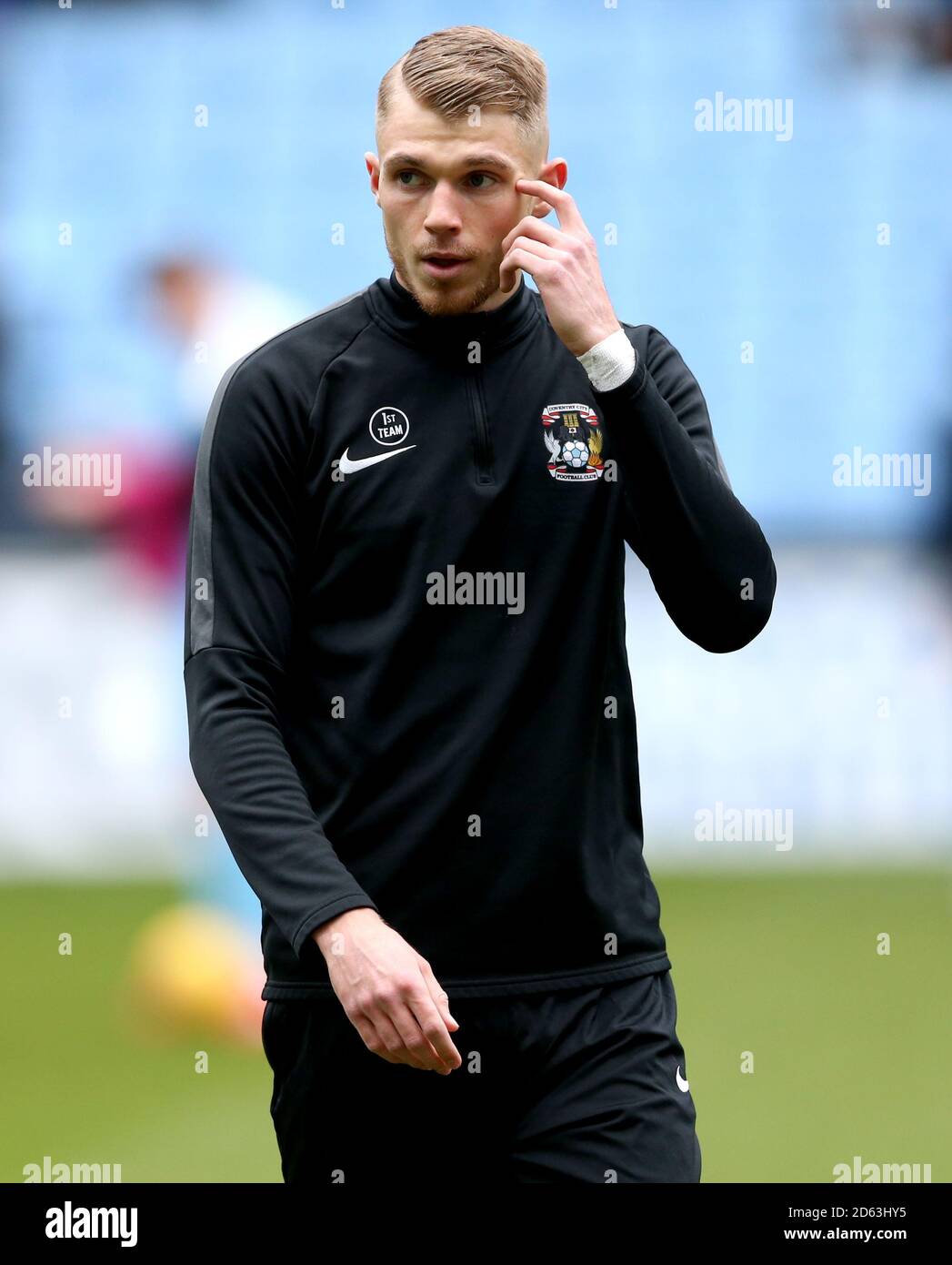 Coventry City's Charlie Wakefield during the pre-match warm up prior to ...