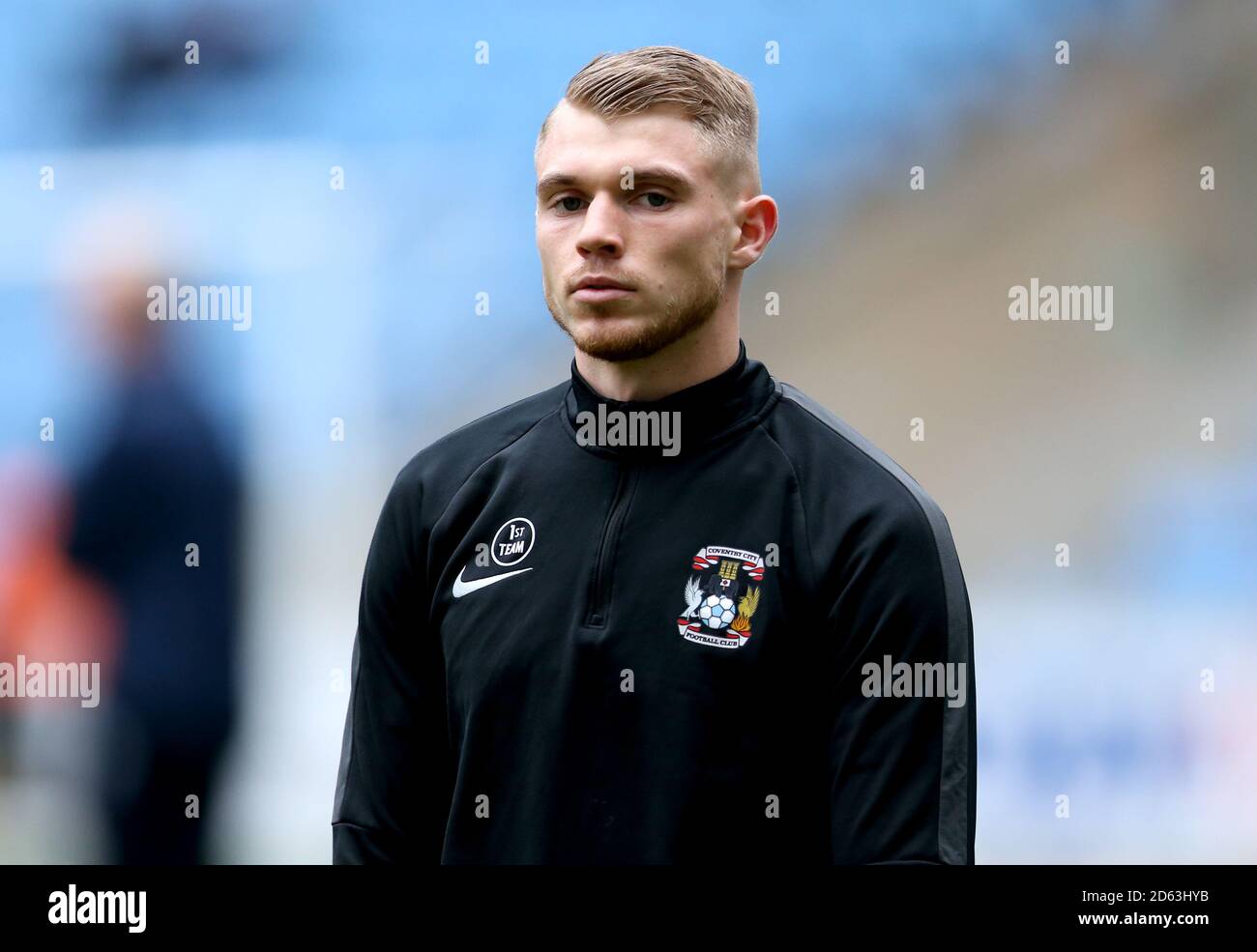 Coventry City's Charlie Wakefield during the pre-match warm up prior to ...