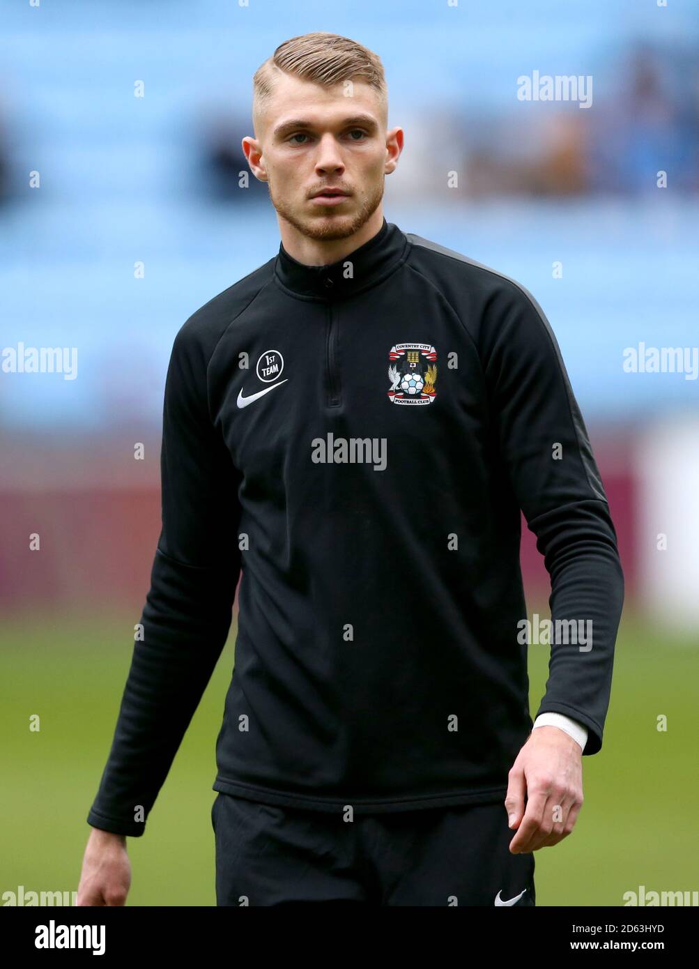 Coventry City's Charlie Wakefield during the pre-match warm up prior to ...