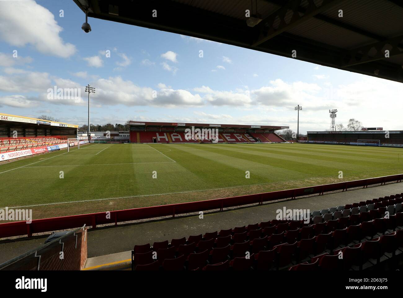 General view of Aggborough Stadium before the game Stock Photo - Alamy