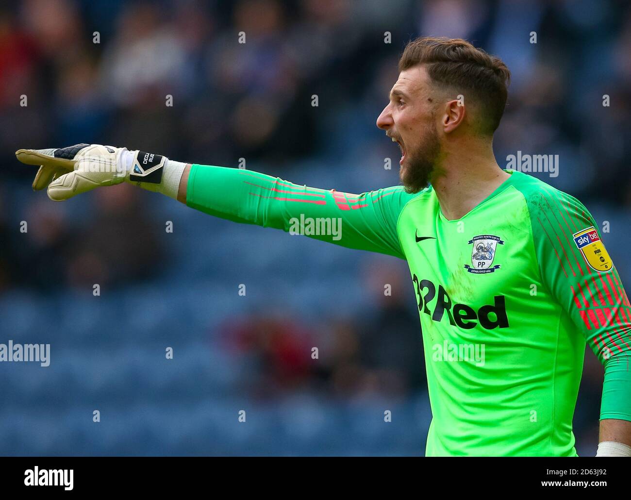 Preston North End goalkeeper Declan Rudd Stock Photo - Alamy