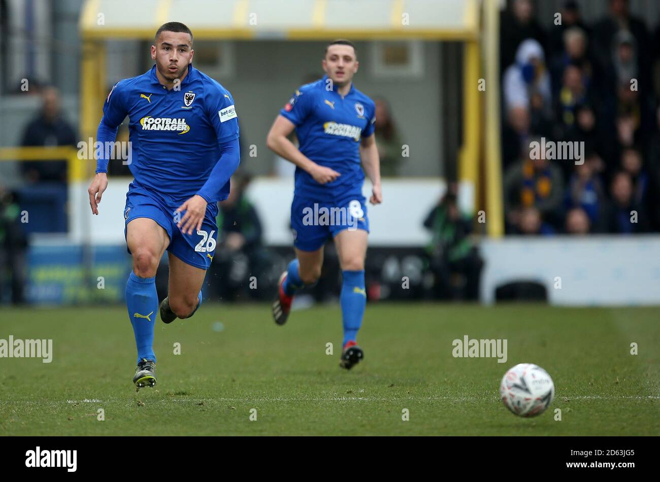 AFC Wimbledon's Rod McDonald Stock Photo - Alamy