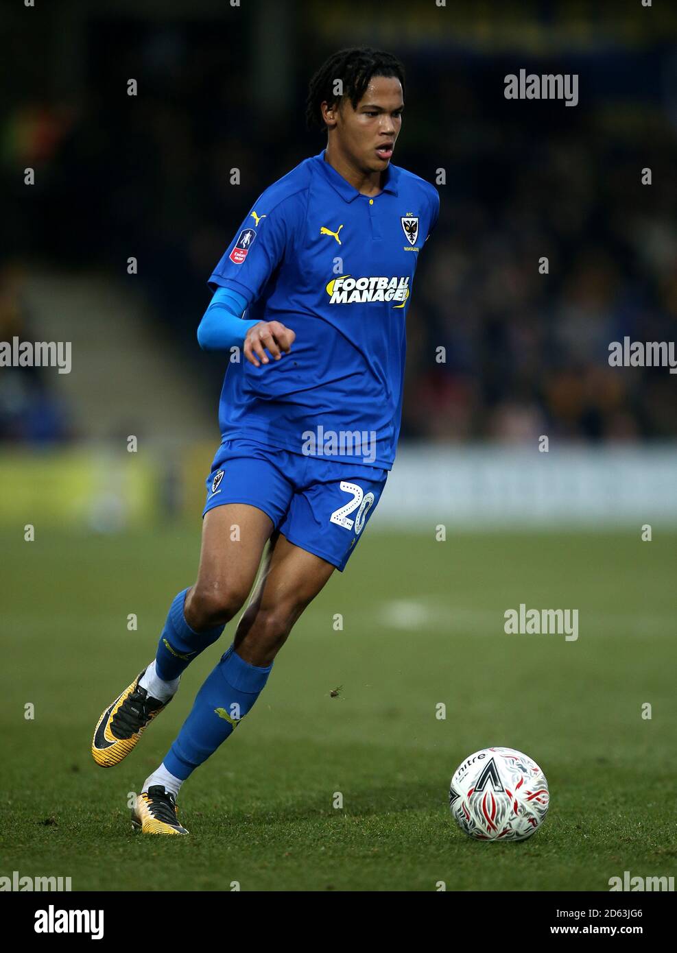 AFC Wimbledon's Toby Sibbick Stock Photo - Alamy