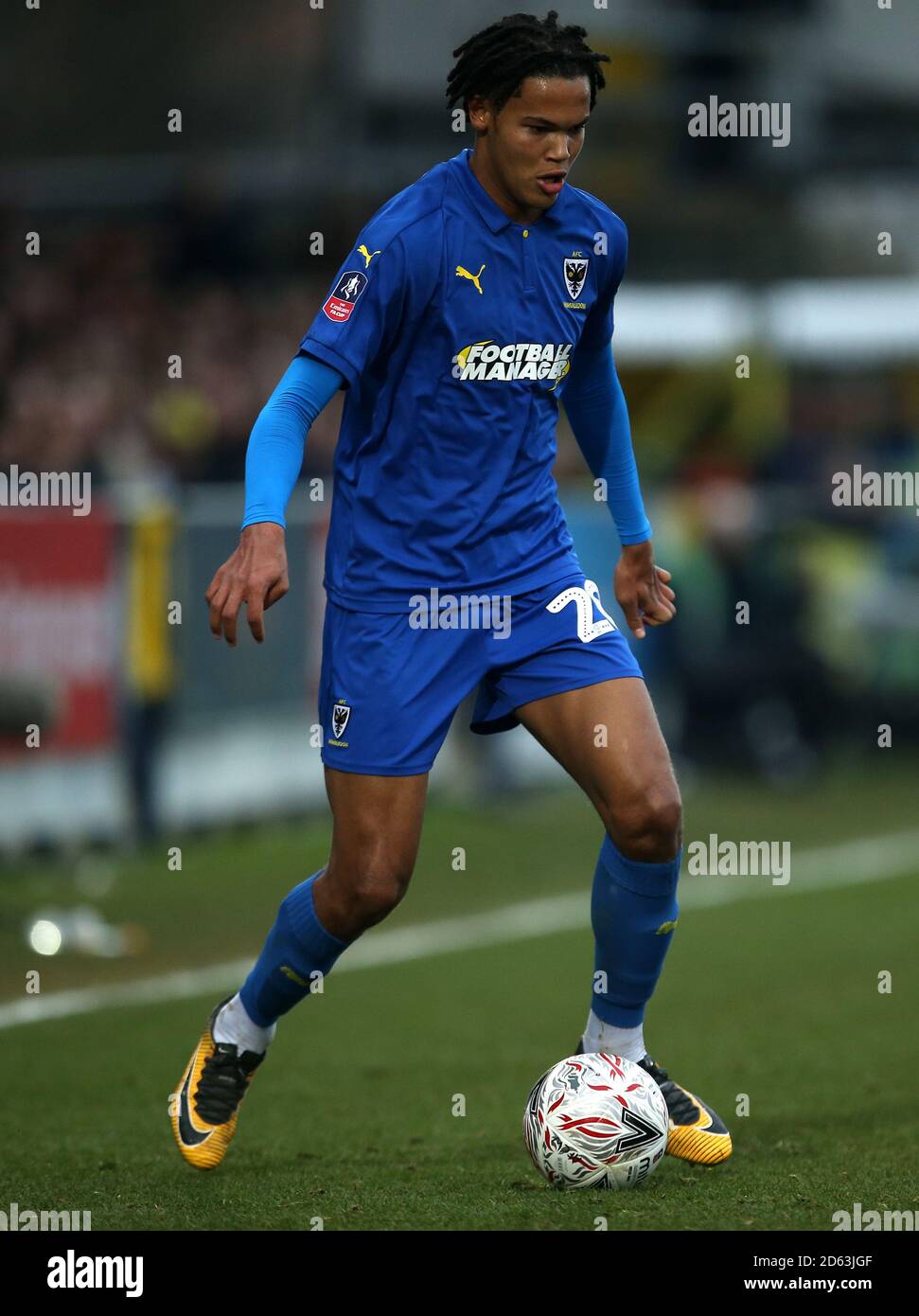 AFC Wimbledon's Toby Sibbick Stock Photo - Alamy