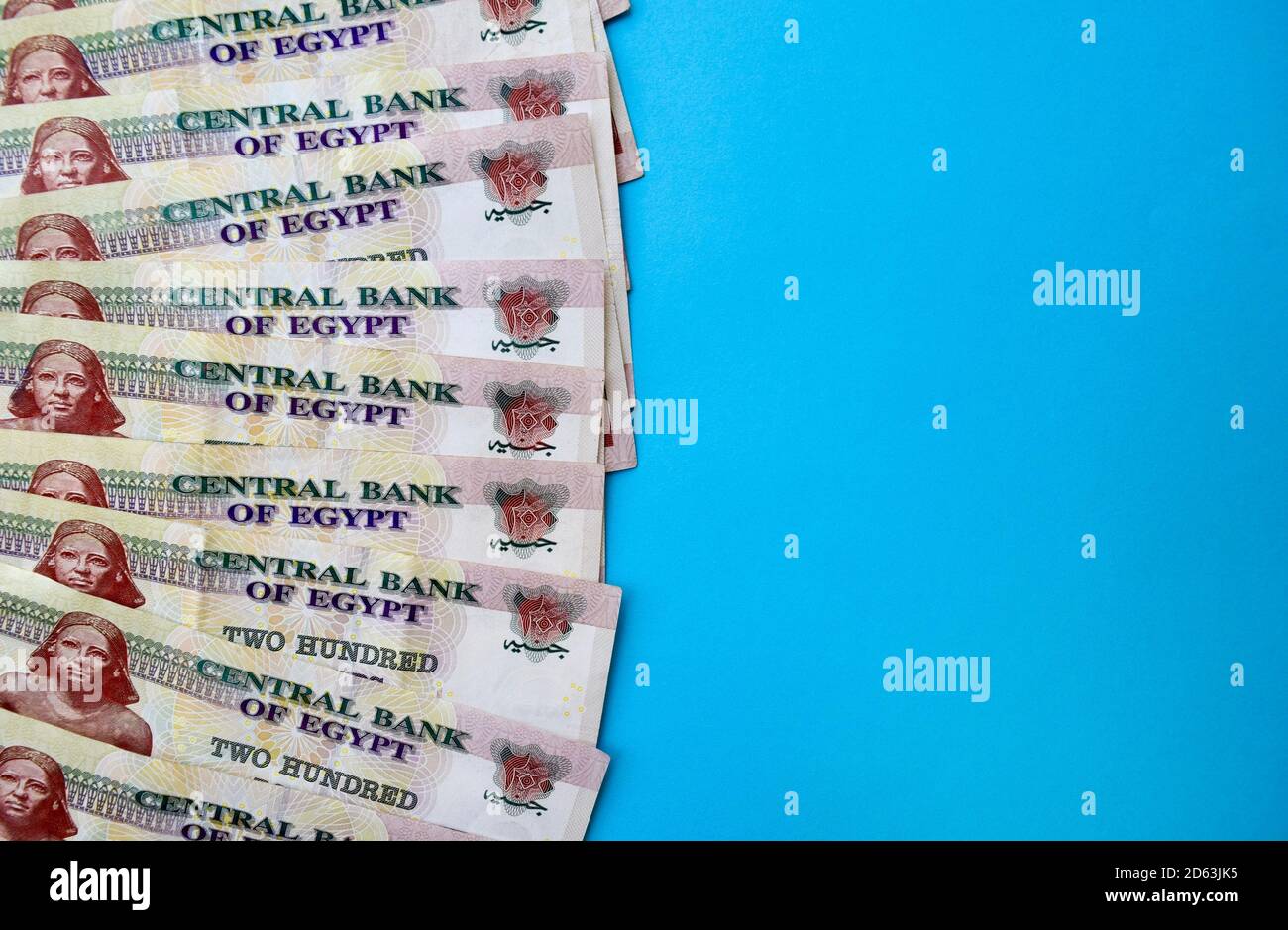 Egypt national currency banknotes. Egyptian pound banknotes background ...