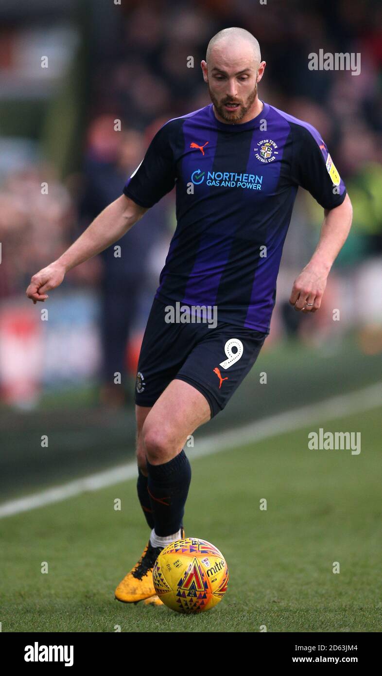Luton Town's Danny Hylton Stock Photo - Alamy