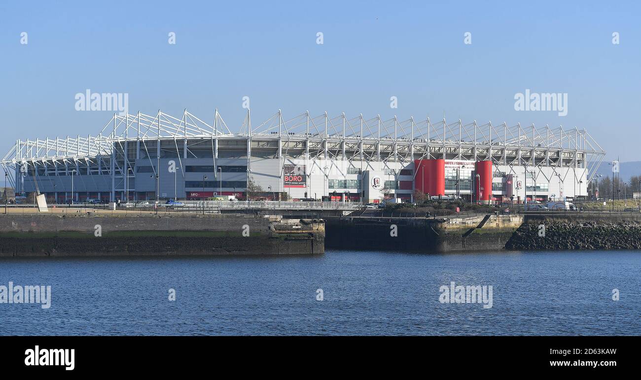 A general view of the Riverside Stadium, home of Middlesbrough Stock ...