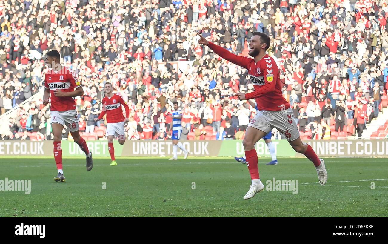 Middlesbrough's Jonathan Howson celebrates scoring his team's opening ...