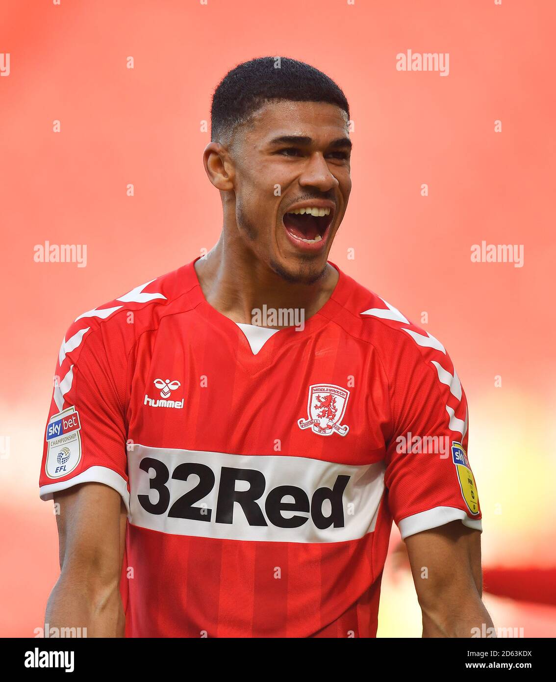 Middlesbroughs ashley fletcher celebrates scoring hi-res stock ...