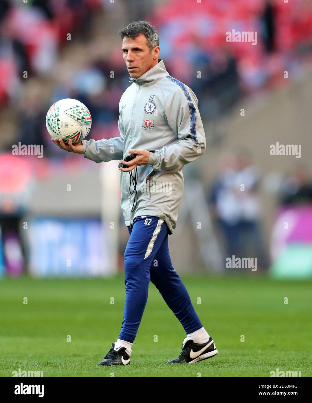 Chelsea assistant manager Gianfranco Zola Stock Photo - Alamy