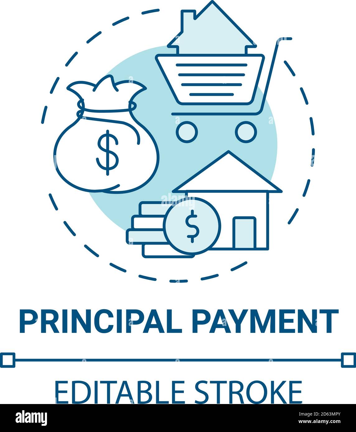 Principal payment concept icon Stock Vector Image & Art - Alamy