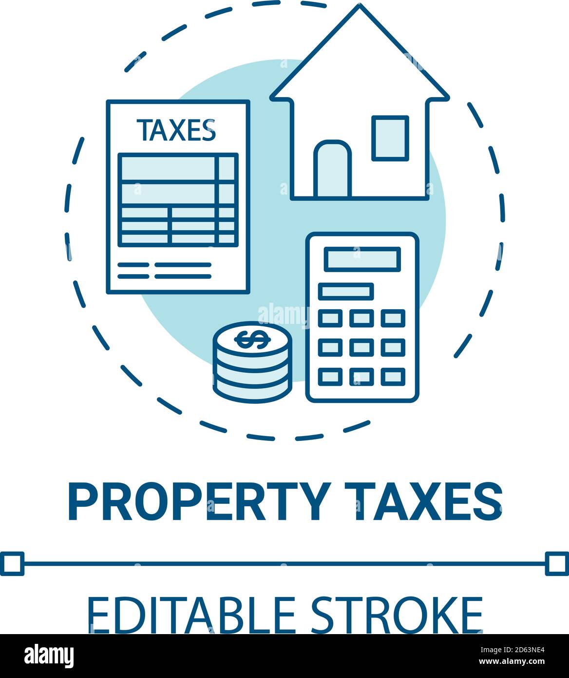 Bills calculator home Stock Vector Images - Alamy