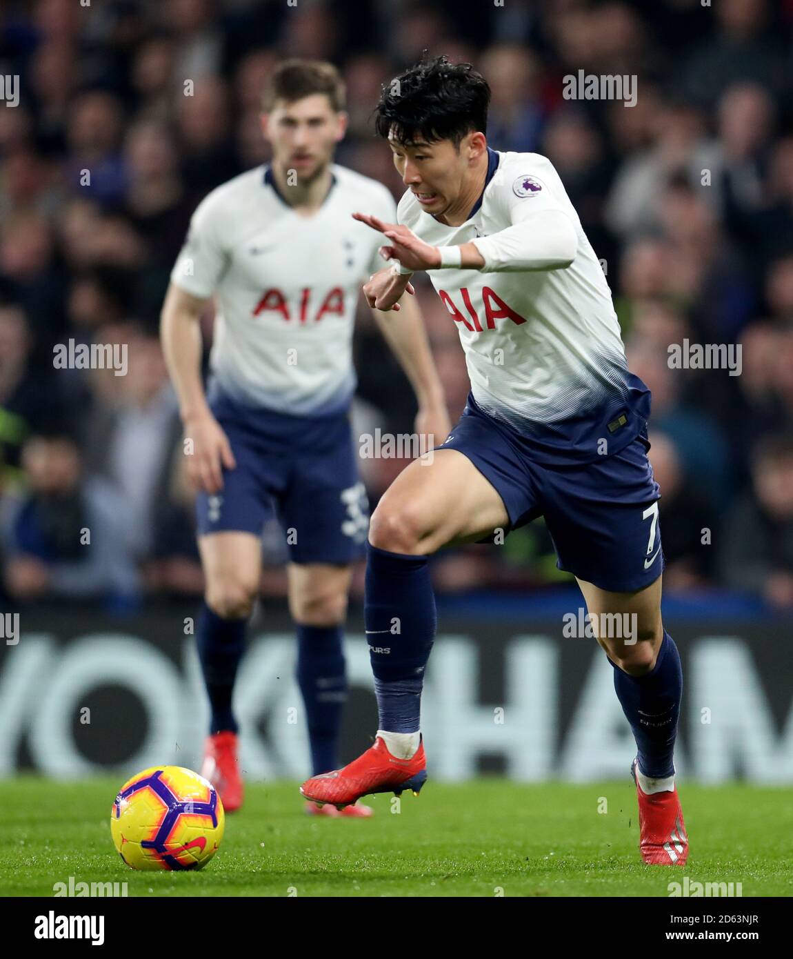 Tottenham Hotspur's Son Heung-min in action Stock Photo - Alamy