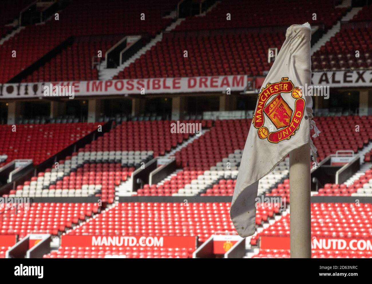 Manchester united flag corner hi-res stock photography and images - Alamy